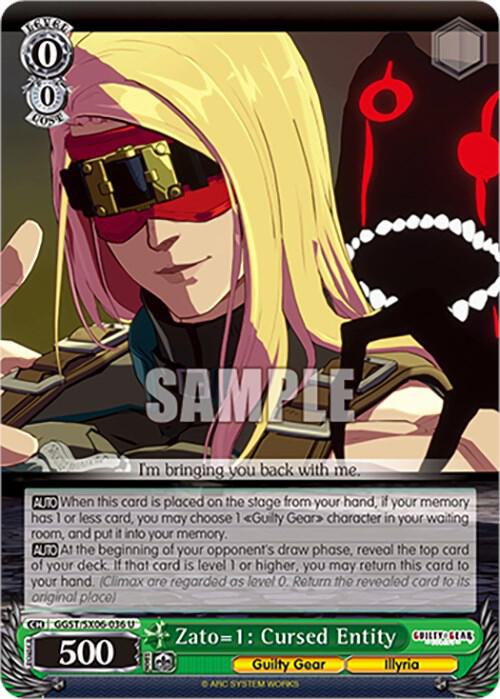 Zato=1: Cursed Entity - Guilty Gear -Strive- - Weiss Schwarz ...