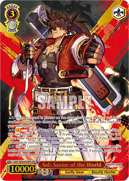 Sol: Savior of the World (OFR) - Guilty Gear -Strive- - Weiss Schwarz ...