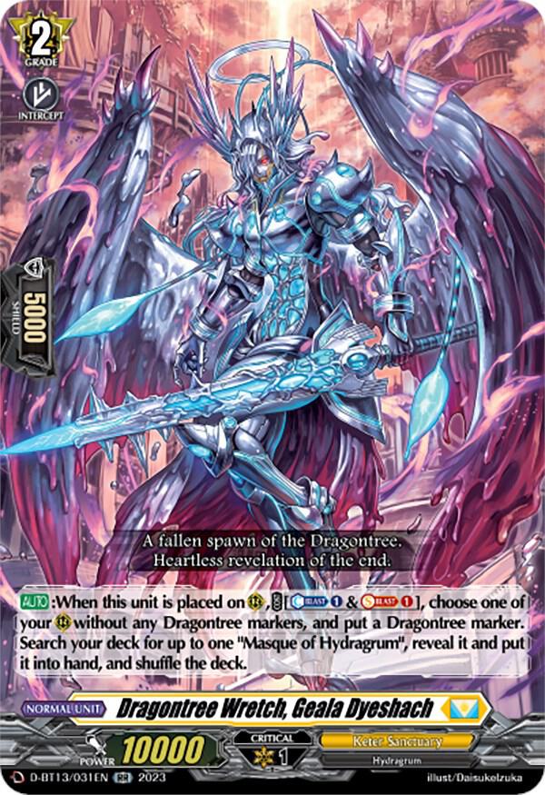 Dragontree Wretch, Geala Dyeshach - Flight of Chakrabarthi - Cardfight Vanguard