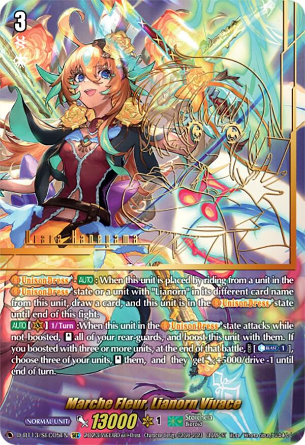 Marche Fleur, Lianorn Vivace (SEC) - D-BT13: Flight of Chakrabarthi - Cardfight Vanguard ...