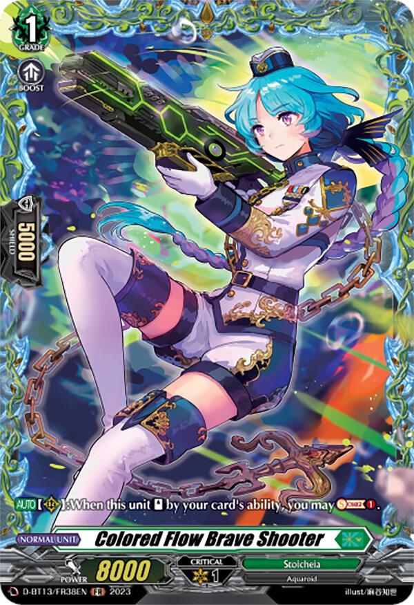 Colored Flow Brave Shooter (FR) - D-BT13: Flight of Chakrabarthi - Cardfight Vanguard ...