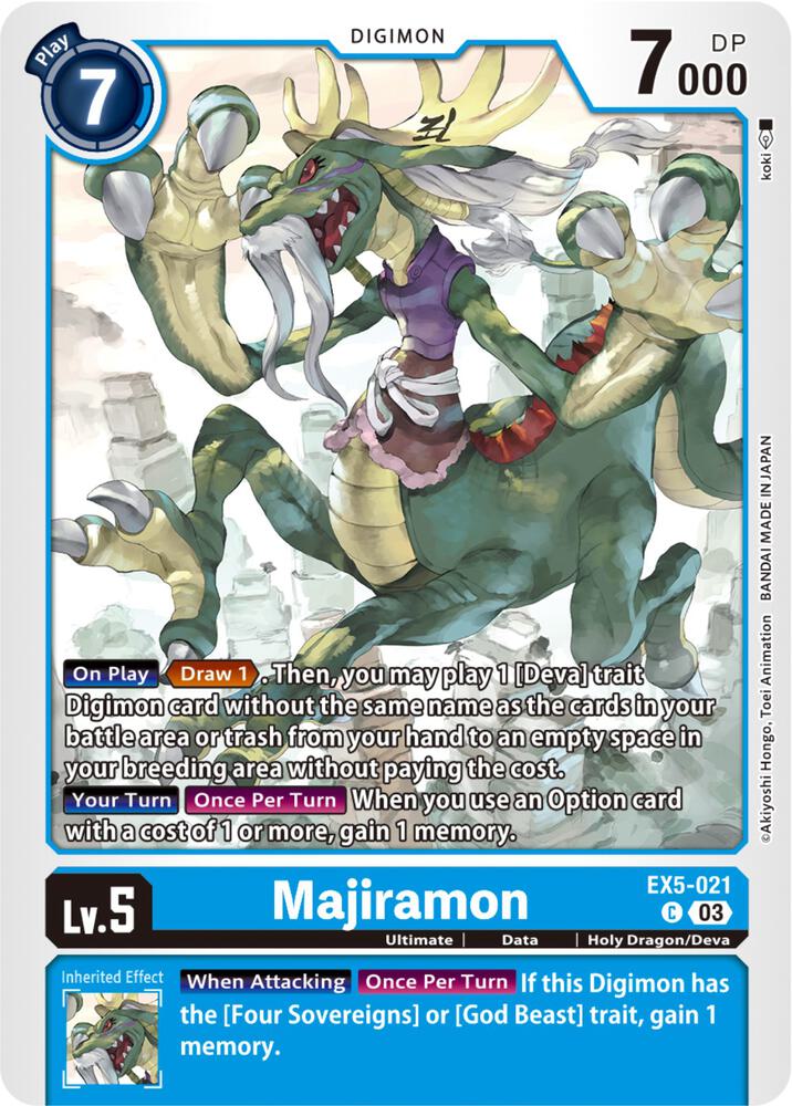 Majiramon - Animal Colosseum - Digimon Card Game - TCGplayer.com
