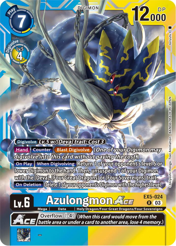 Azulongmon ACE - Animal Colosseum - Digimon Card Game - TCGplayer.com
