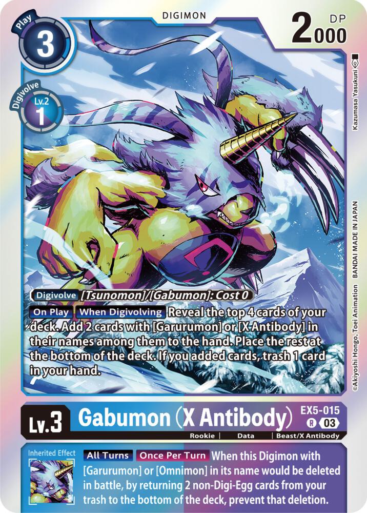 Gabumon (X Antibody) - Animal Colosseum - Digimon Card Game - TCGplayer.com