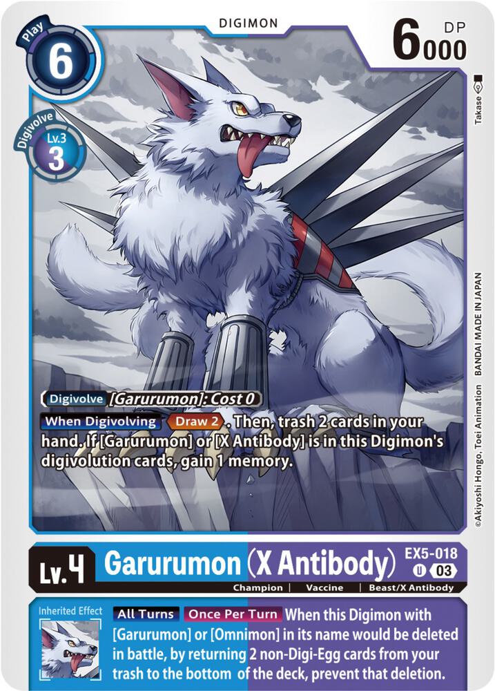 Garurumon (X Antibody) - Animal Colosseum - Digimon Card Game - TCGplayer.com