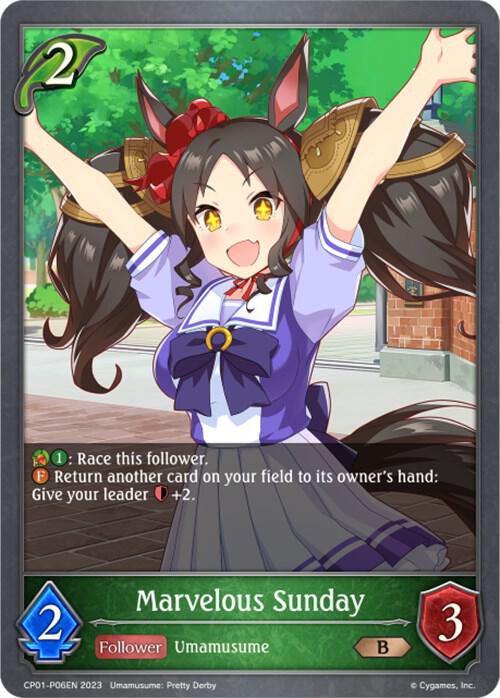 Marvelous Sunday - P06EN (Foil) - CP01: Umamusume: Pretty Derby ...