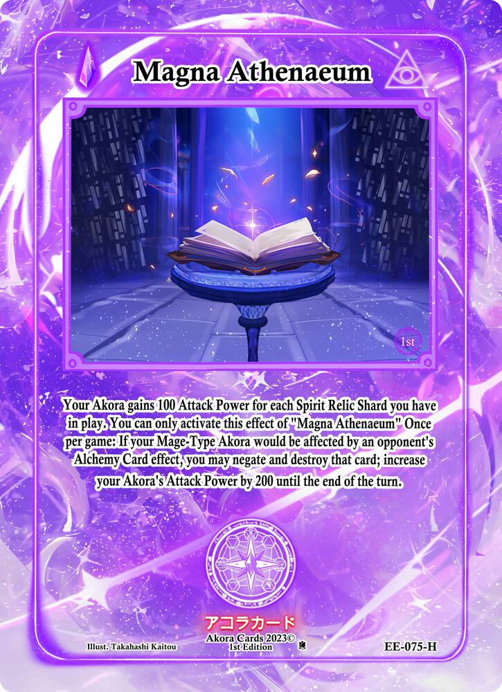 Magna Athenaeum (Holo) - Eternal Echoes [1st Edition] - Akora TCG ...