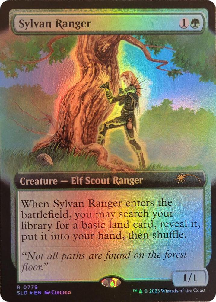 Sylvan Ranger (Extended Art) - Secret Lair Drop Series - Magic: The ...