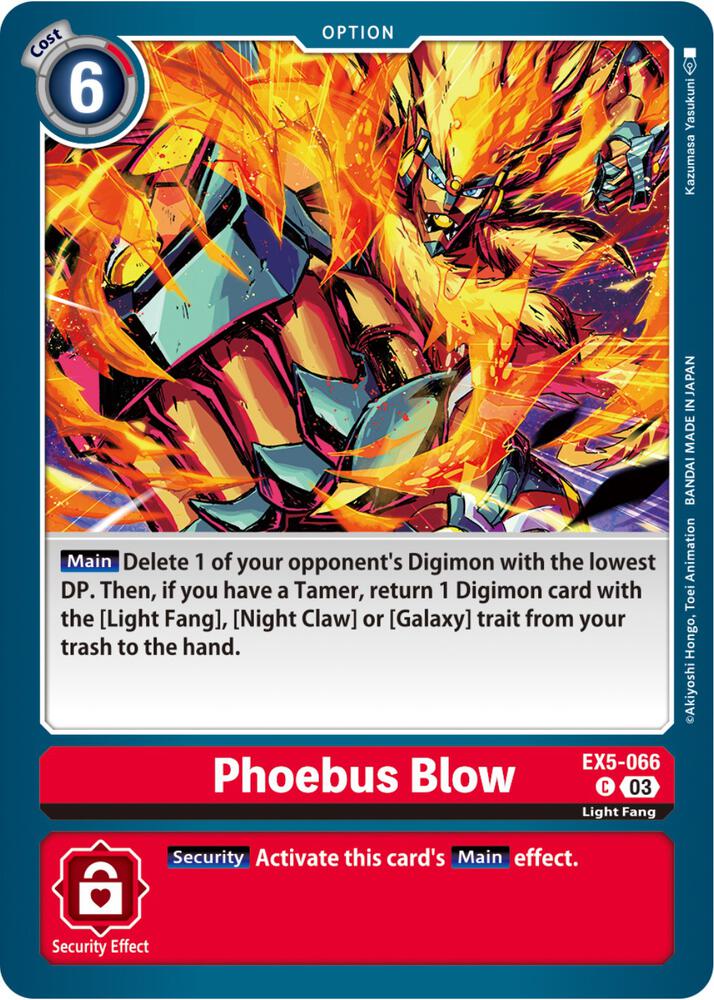 Phoebus Blow - Animal Colosseum - Digimon Card Game - TCGplayer.com