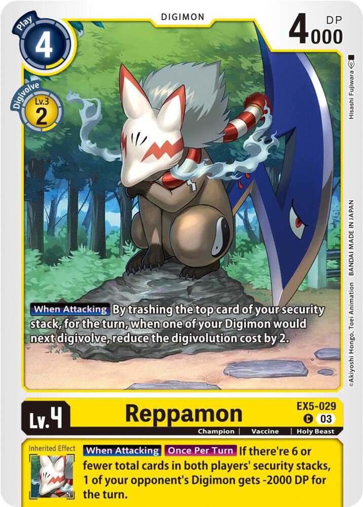 Reppamon - Animal Colosseum - Digimon Card Game - TCGplayer.com