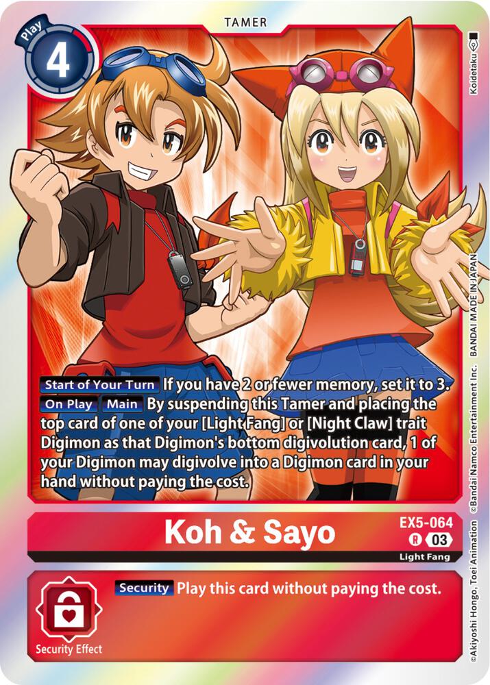 Sayo & Koh - Animal Colosseum - Digimon Card Game - TCGplayer.com