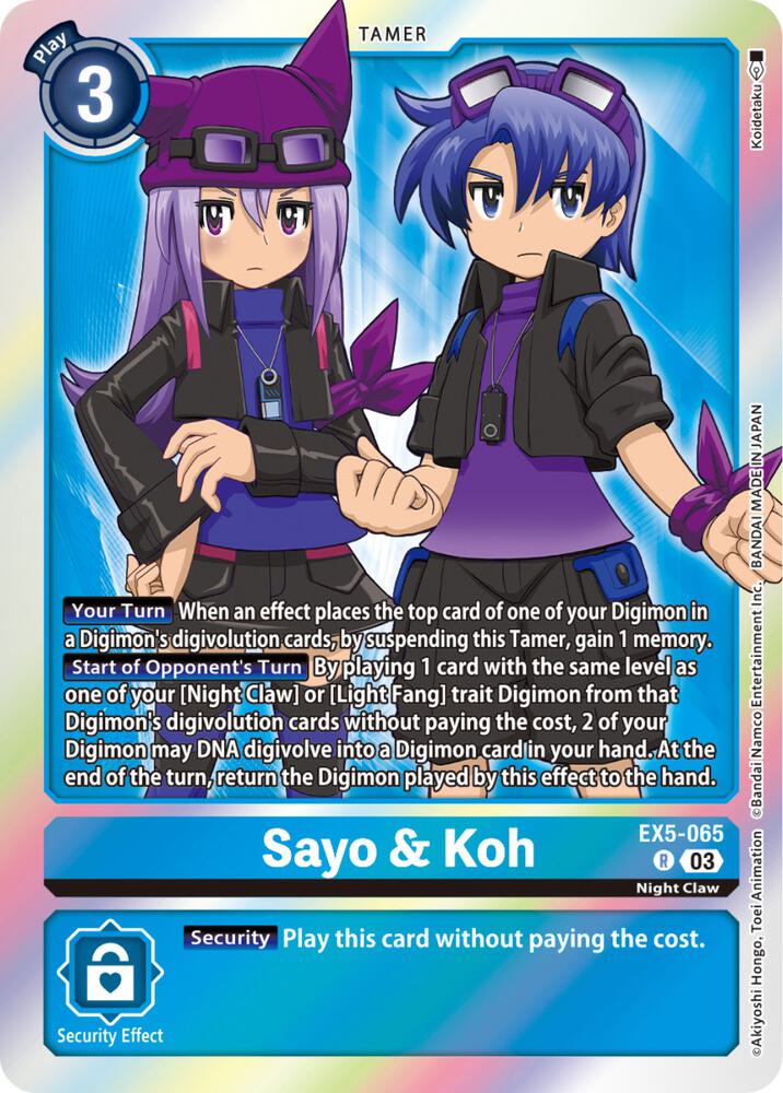 Sayo & Koh - Animal Colosseum - Digimon Card Game - TCGplayer.com