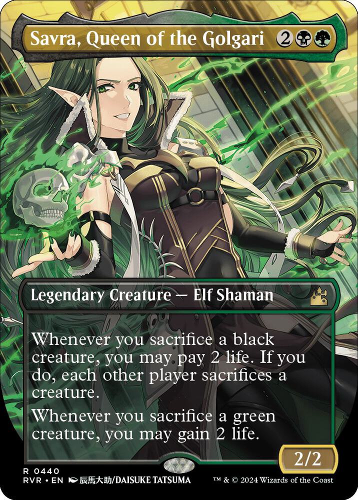 Massacre Girl Anime Borderless Ravnica Remastered Magic The