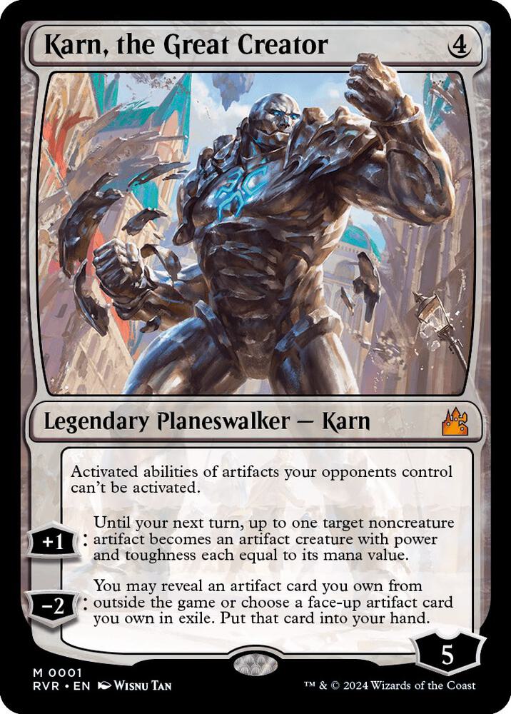 Karn, the Great Creator - War of the Spark - Magic: The Gathering ...