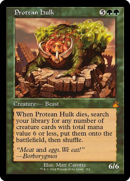 Protean Hulk (Retro Frame) - Ravnica Remastered - Magic: The Gathering ...