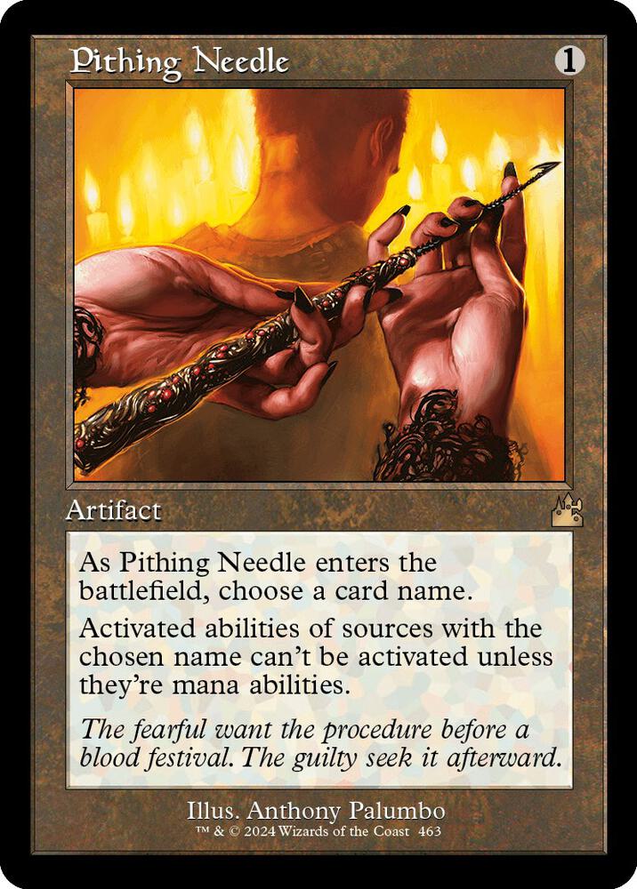 Pithing Needle (Retro Frame) - Ravnica Remastered - Magic: The ...