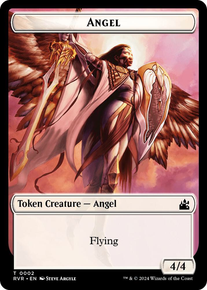 Angel Token (0002) - Ravnica Remastered - Magic: The Gathering ...