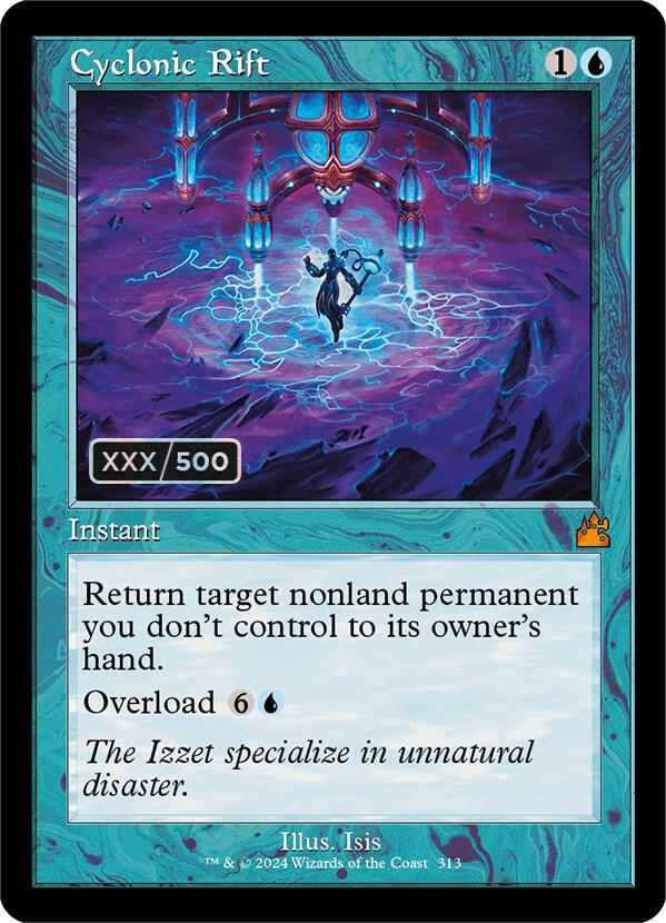 Cyclonic Rift (Retro Frame) (Serial Numbered) - Ravnica Remastered ...