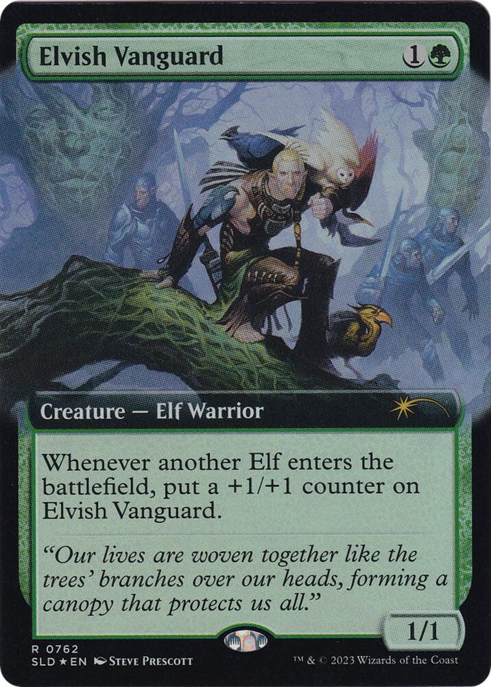 Elvish Vanguard (Extended Art) - Secret Lair Drop Series - Magic: The ...