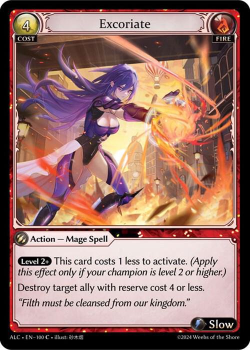 Excoriate - Alchemical Revolution - Grand Archive TCG - TCGplayer.com