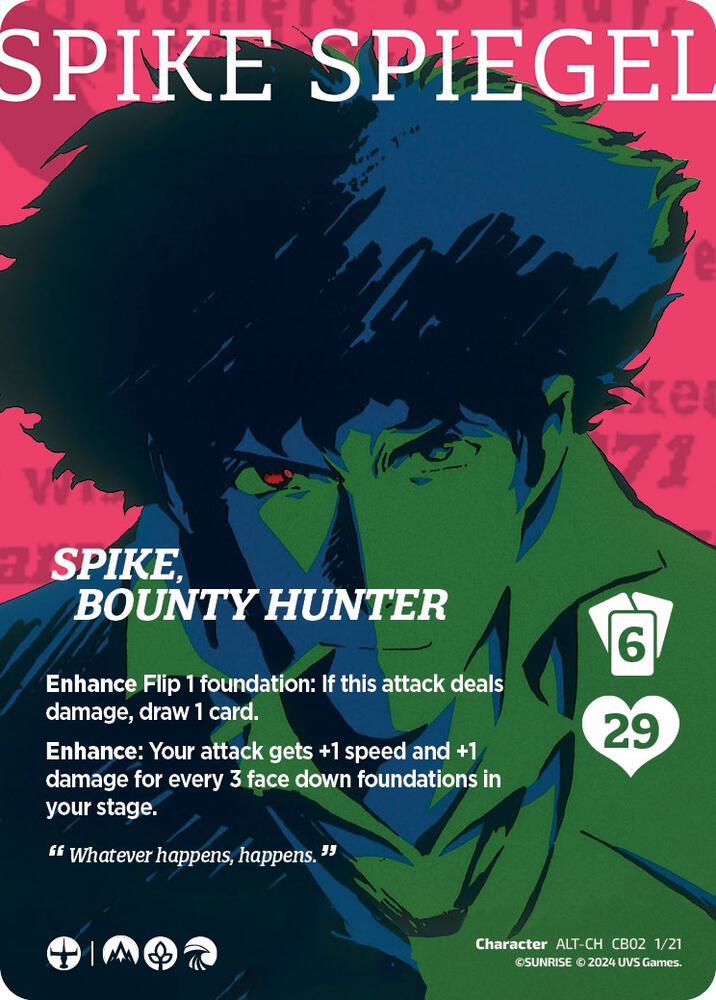 Spike, Bounty Hunter (Alternate Art) - Challenger Series: Cowboy Bebop ...
