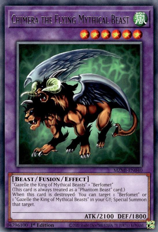 Chimera the Flying Mythical Beast - Maze of Millennia - YuGiOh ...