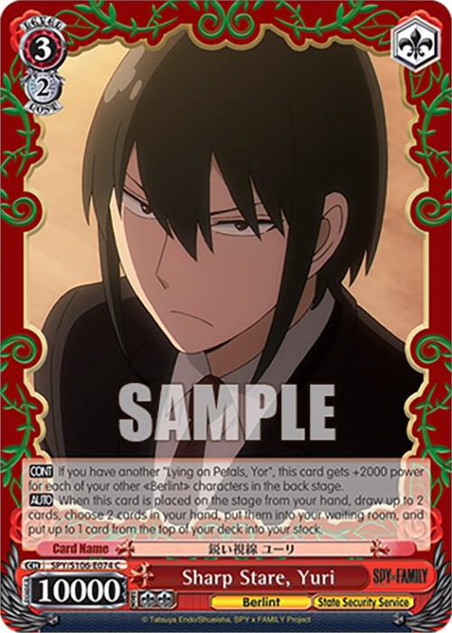 Sharp Stare, Yuri - SPY x FAMILY - Weiss Schwarz - TCGplayer.com