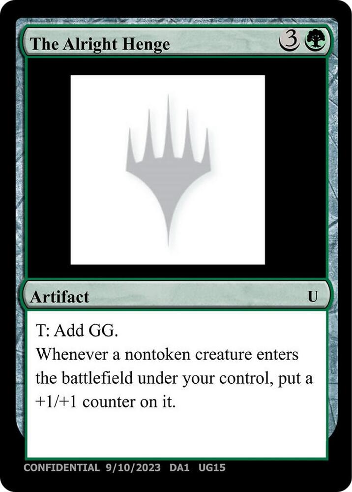 The Alright Henge - Un-Known Event Playtest Cards - Magic: The ...