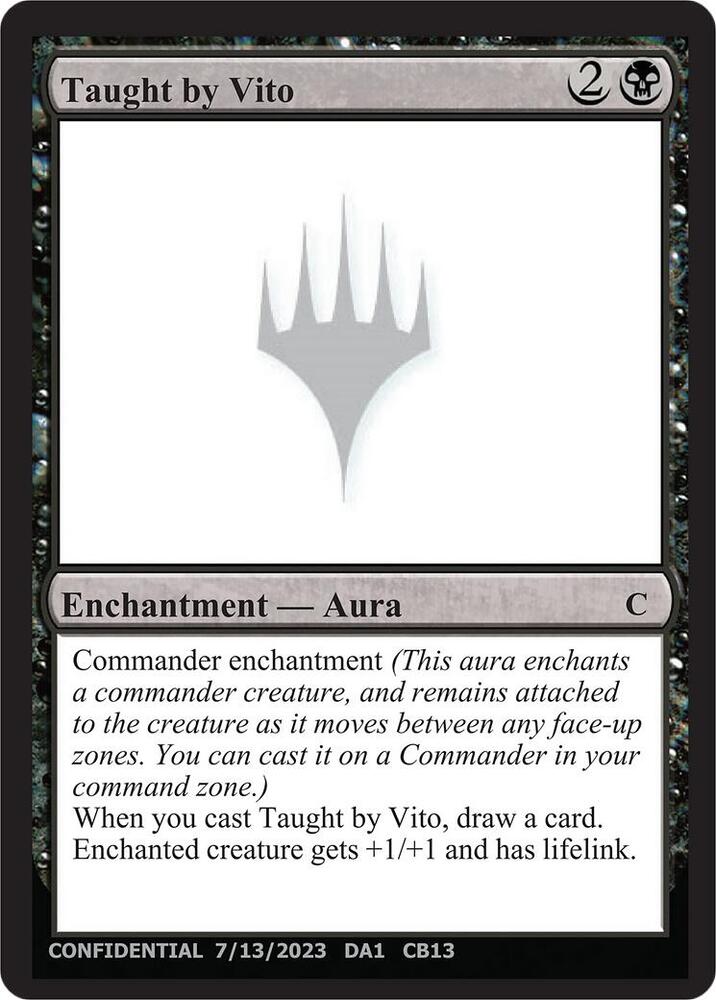 Taught by Vito - Un-Known Event Playtest Cards - Magic: The Gathering ...