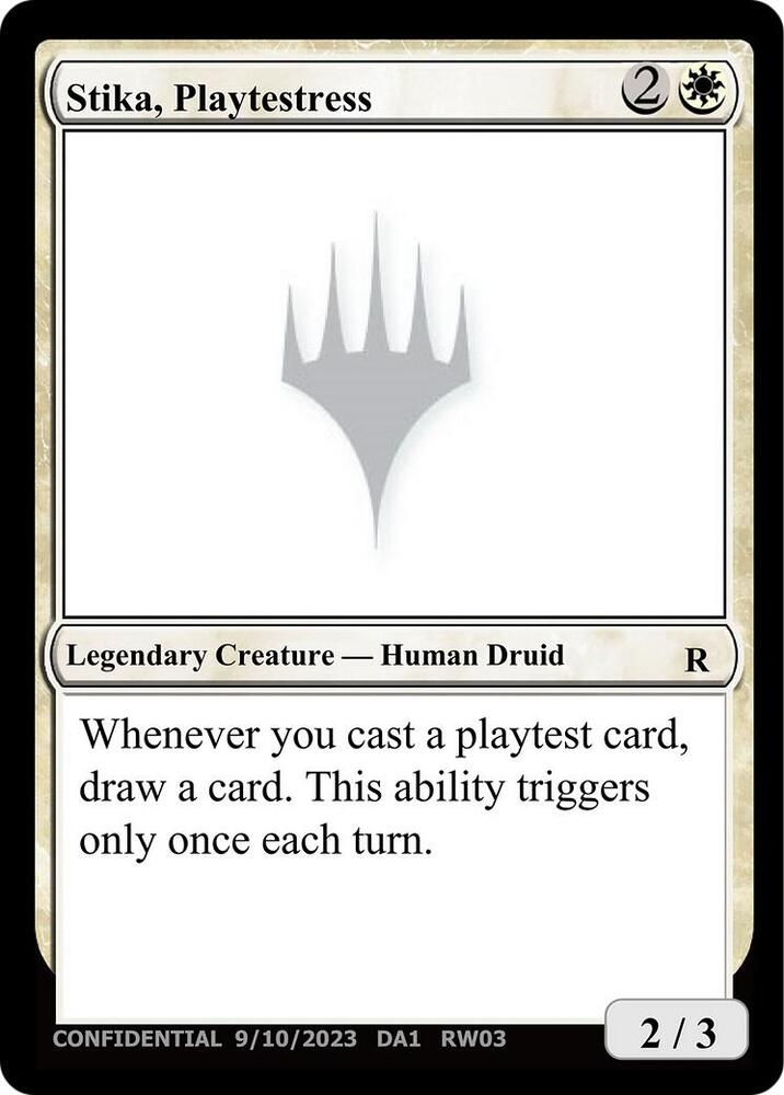 Stika, Playtestress - Un-Known Event Playtest Cards - Magic: The ...