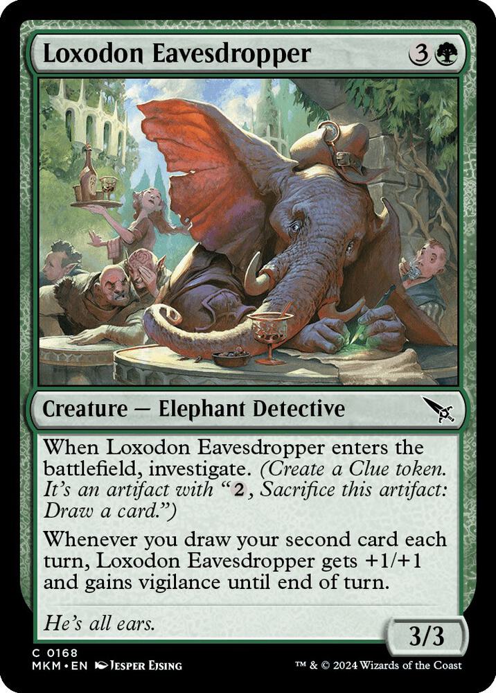 Loxodon Eavesdropper - Murders at Karlov Manor - Magic: The Gathering ...