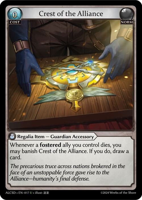 Crest of the Alliance - Alchemical Revolution Starter Decks - Grand ...