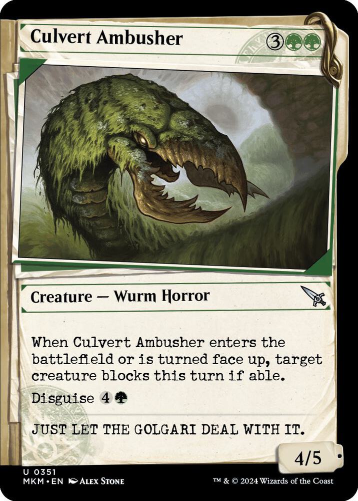 Culvert Ambusher (Showcase) - Murders at Karlov Manor - Magic: The ...