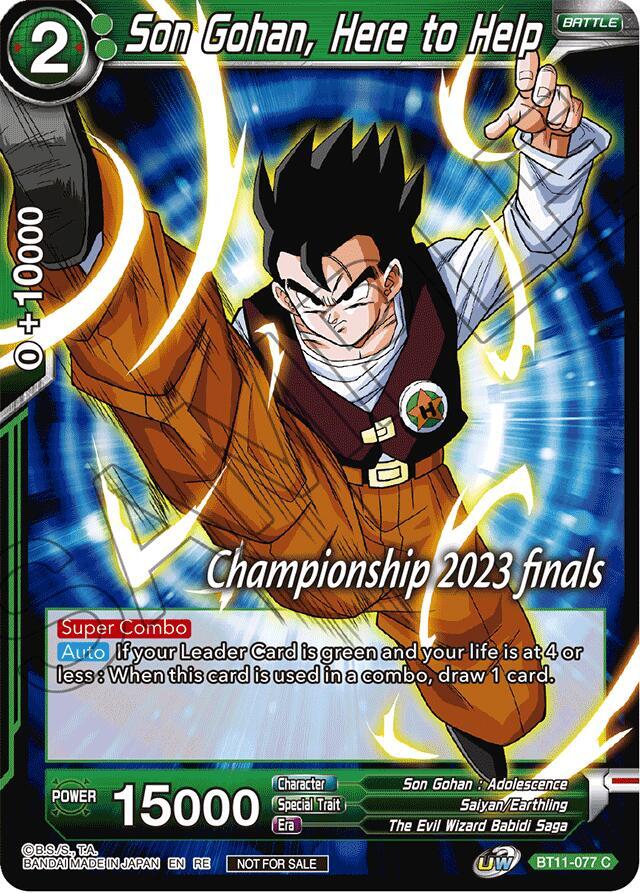 Son Gohan, Here to Help (2023 Championship Finals Celebration Pack ...