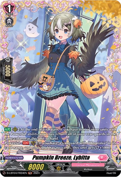 Pumpkin Breeze, Lybitta (FR) - D-LBT04: Lyrical Monasterio ~Trick or Trick!~ - Cardfight ...