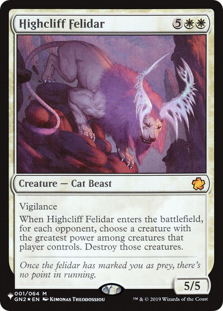 Highcliff Felidar - The List Reprints - Magic: The Gathering ...