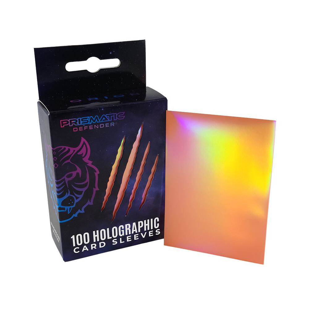 Prismatic Defender Card Sleeves - Holographic Sleeves - Orange / Oracle ...