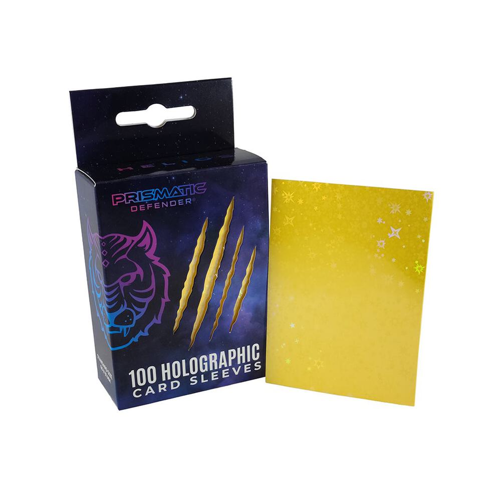 Prismatic Defender Card Sleeves - Holographic Sleeves - Yellow ...