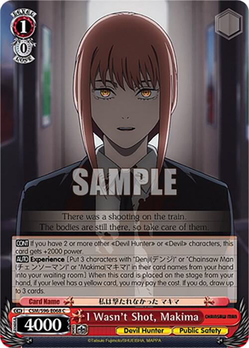I Wasn't Shot, Makima - Chainsaw Man - Weiss Schwarz - TCGplayer.com