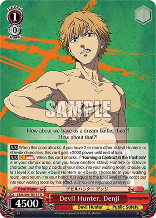 Devil Hunter, Denji - Chainsaw Man - Weiss Schwarz - TCGplayer.com