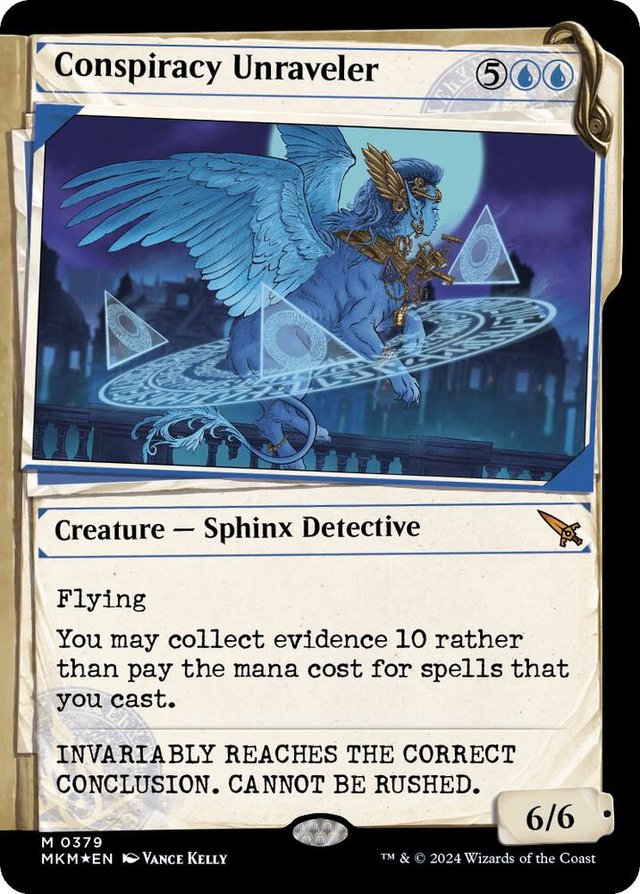 Conspiracy Unraveler (Showcase) (Invisible Ink) - Murders at Karlov ...