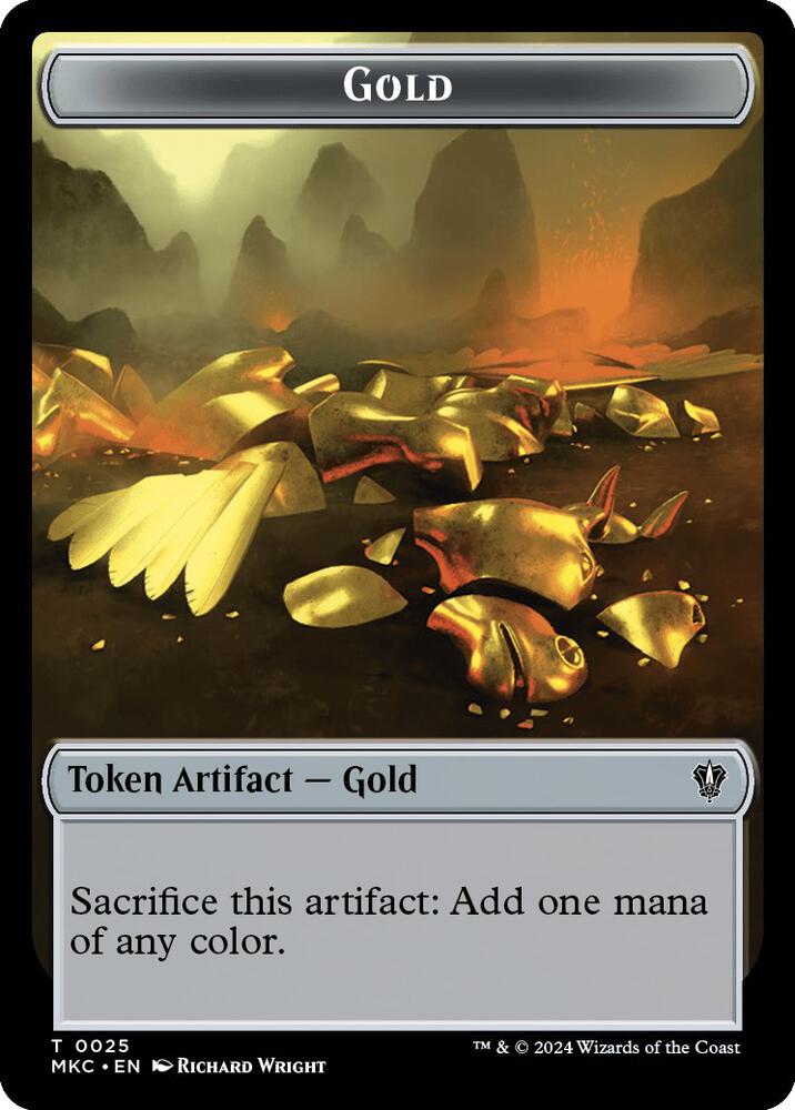 Gold // The Monarch Double-Sided Token - Commander: Murders at Karlov ...