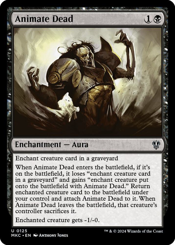 Animate Dead - Commander: Murders at Karlov Manor - Magic: The ...