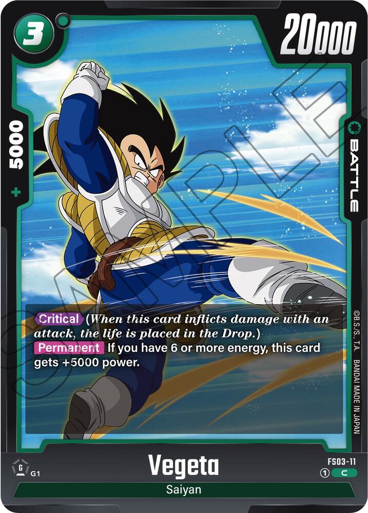 Vegeta - FS03-11 - Starter Deck 3: Broly - Dragon Ball Super: Fusion ...
