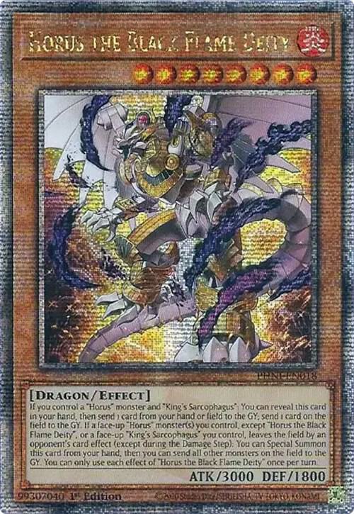 Horus the Black Flame Deity (Quarter Century Secret Rare) - Phantom Nightmare - YuGiOh ...