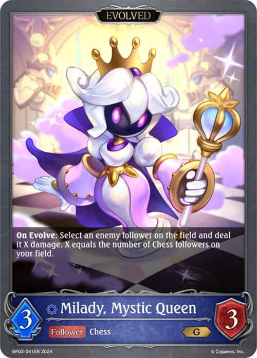 Milady, Mystic Queen (Evolved) - BP03: Flame of Laevateinn - Shadowverse: Evolve - TCGplayer.com