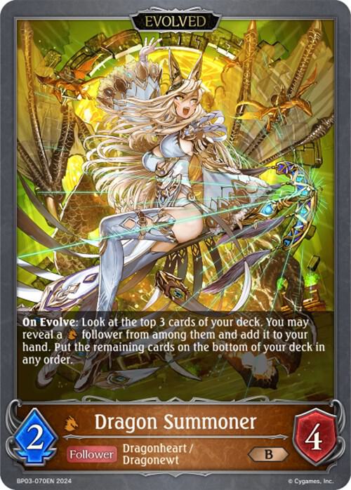 Dragon Summoner (Evolved) - BP03: Flame of Laevateinn - Shadowverse: Evolve - TCGplayer.com