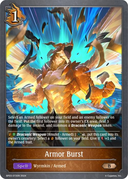 Armor Burst - BP03: Flame of Laevateinn - Shadowverse: Evolve