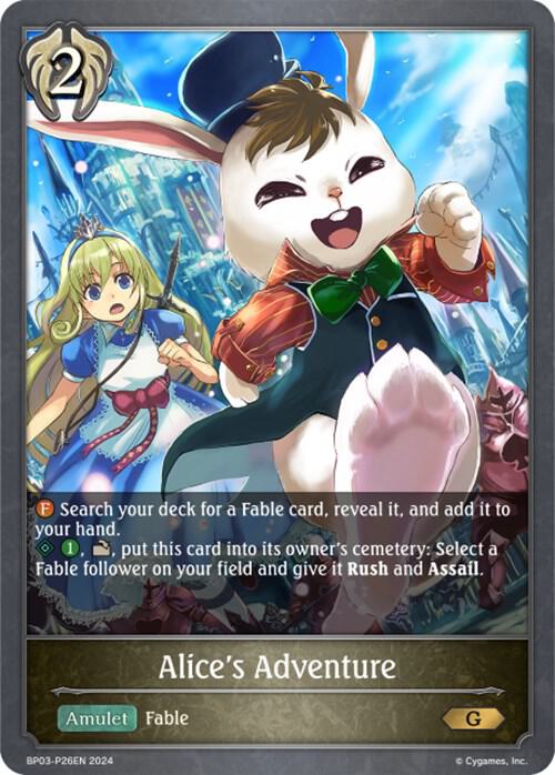 Alice's Adventure - P26EN (Foil) - BP03: Flame of Laevateinn - Shadowverse: Evolve - TCGplayer.com