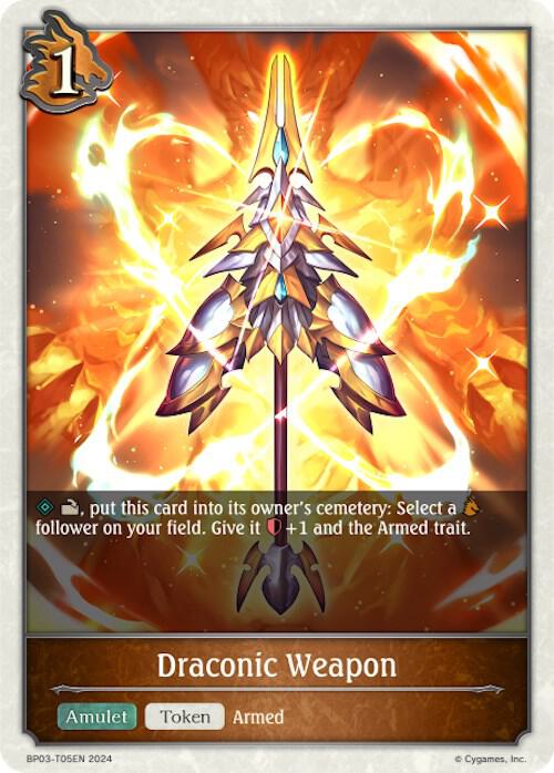 Draconic Weapon - BP03: Flame of Laevateinn - Shadowverse: Evolve - TCGplayer.com